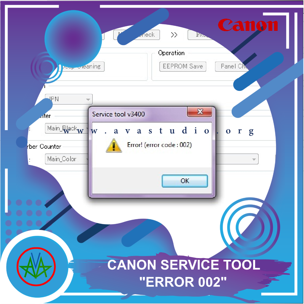 Cara Mengatasi Kode Error 002 Canon Service Tool Cara Mengatasi Kode Error 002 Canon Service Tool