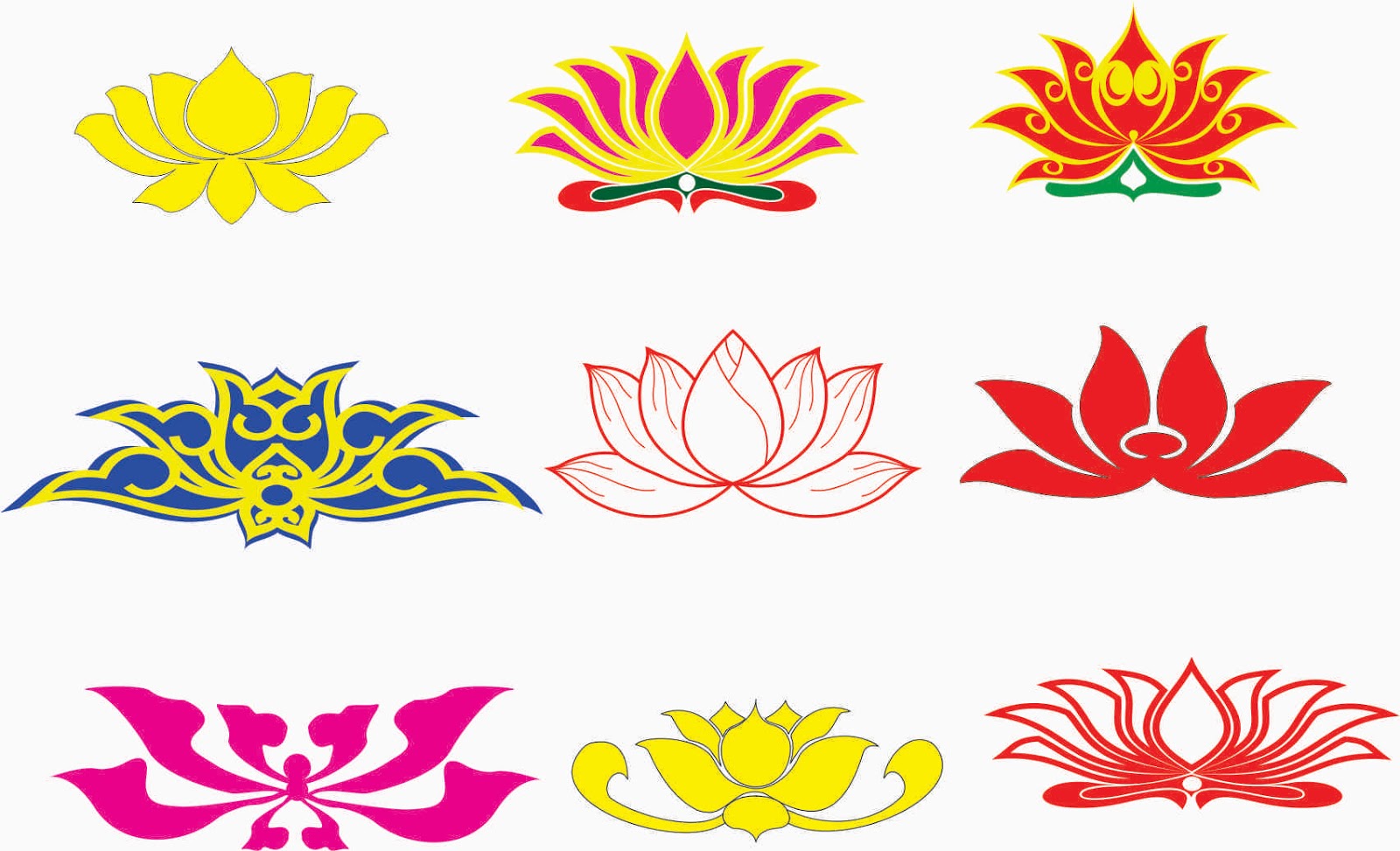 Hoa sen Vector - Dowload File Tổng Hợp