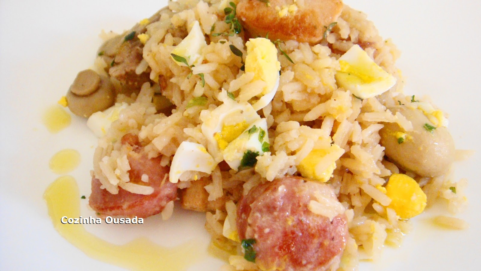 Cozinha Ousada: Arroz com Suan, Linguiça e Peito de Frango