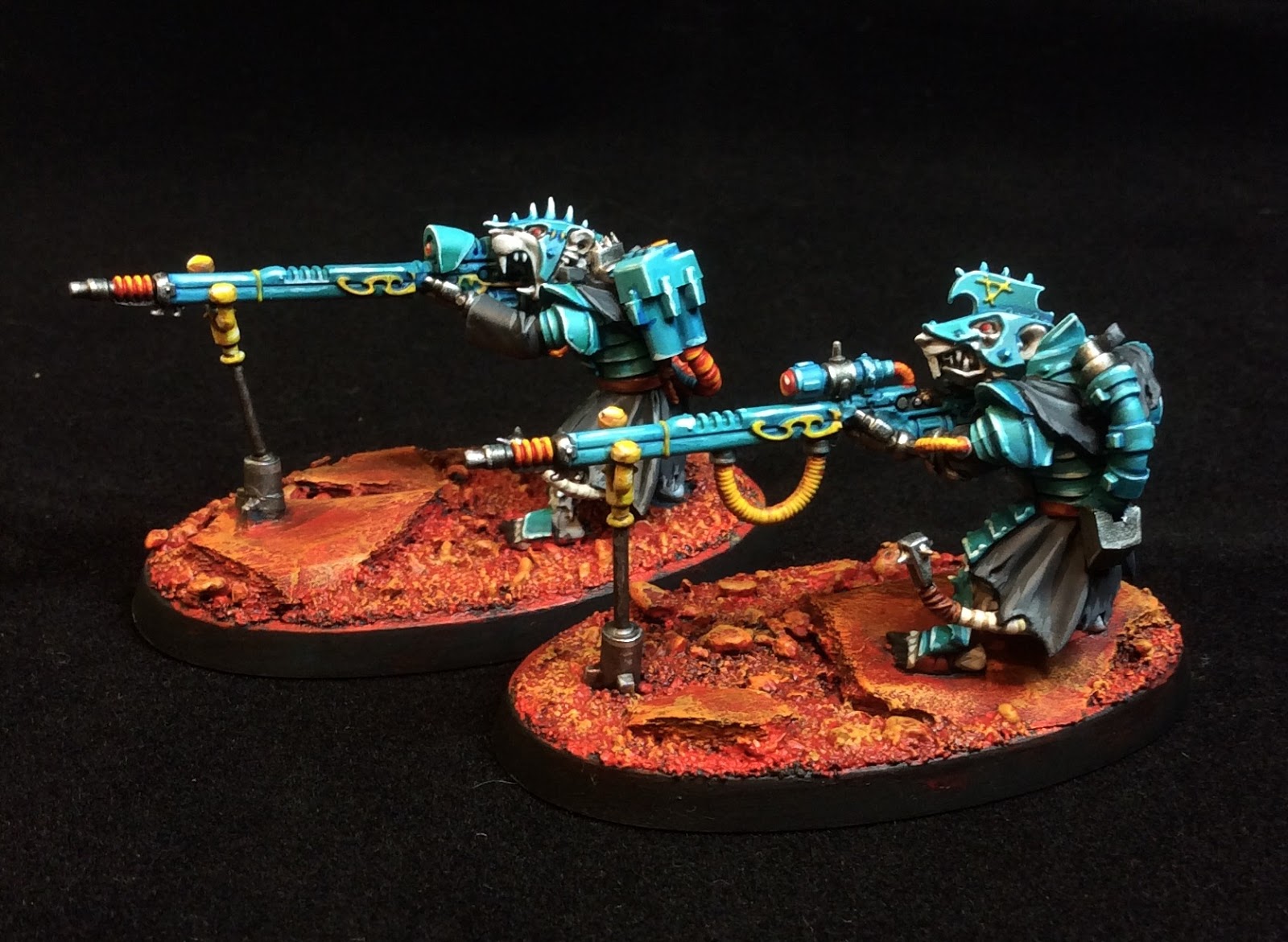 Tabletop Apocalypse: 40k Skaven, Finished Transuranic Arquebus Squad