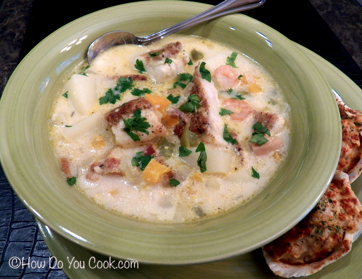 How Do You Cook.com: Catfish Corn Chowder