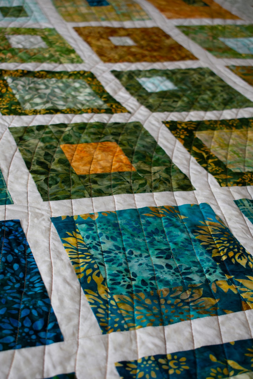 Quilt Art by Lena Pugachova: Floating Squares