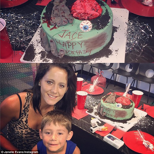 Teen Mom 2 Jenelle Evans Celebrates Son Jaces Birthday Zombie Style