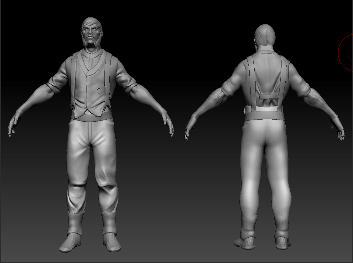 WIP character — polycount