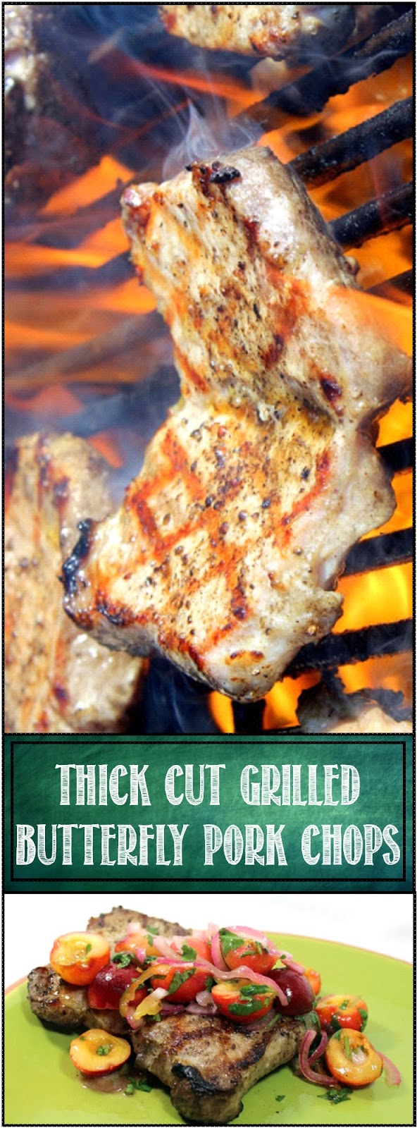 52 Ways to Cook: Thick Cut Butterfly Grilled Pork Chops a How-to Photo ...
