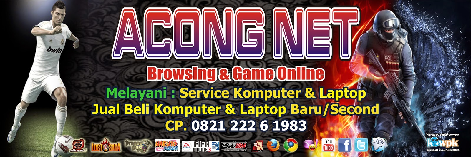 contoh design spanduk - Online Shop Sip