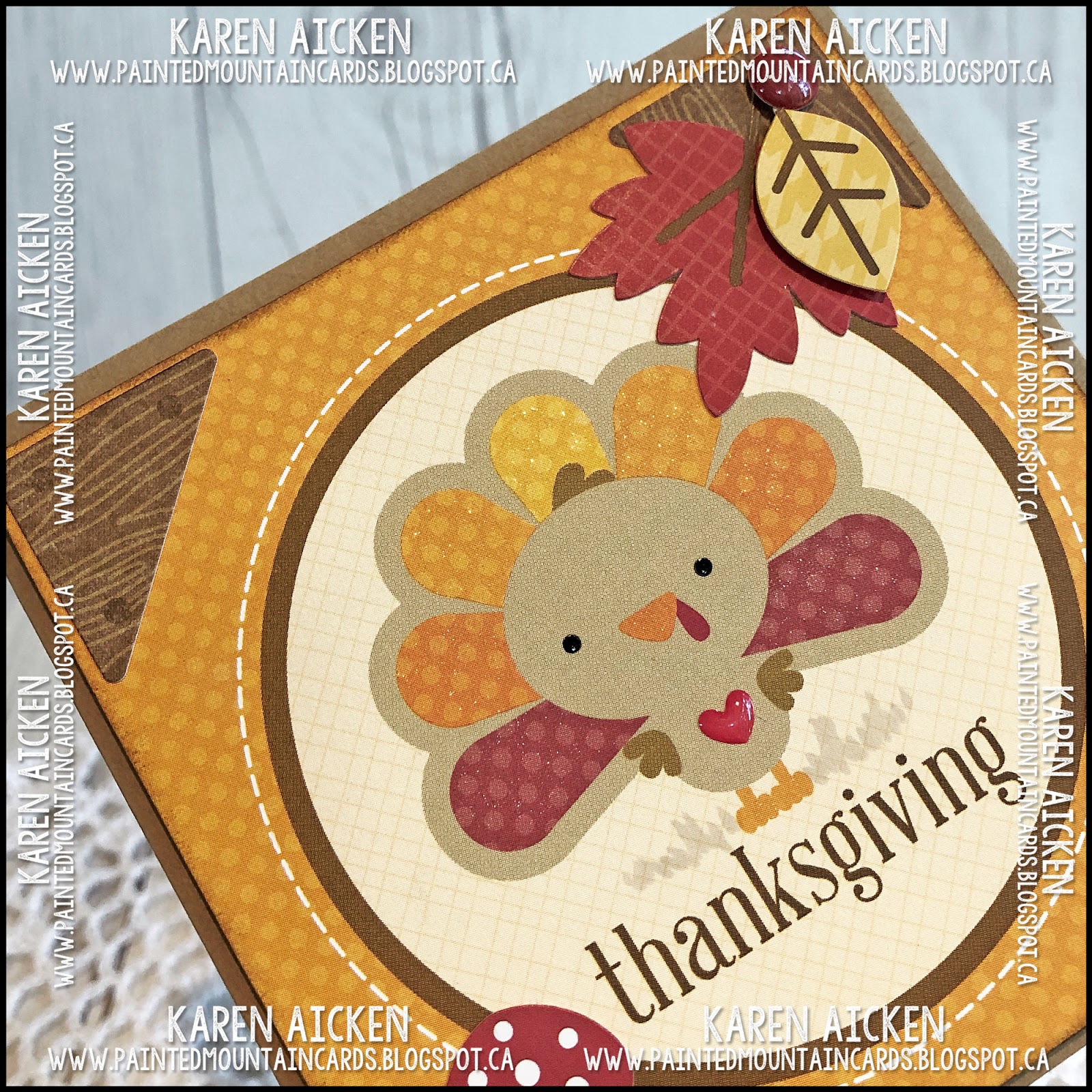 Painted Mountain Cards: Two Thanksgiving Cards from Journal Cards