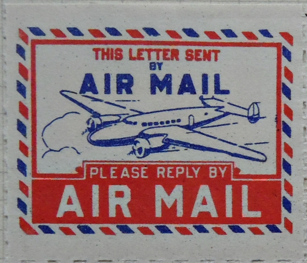 International Airmail And Priority Mail Labels: Canada: Airmail labels 2