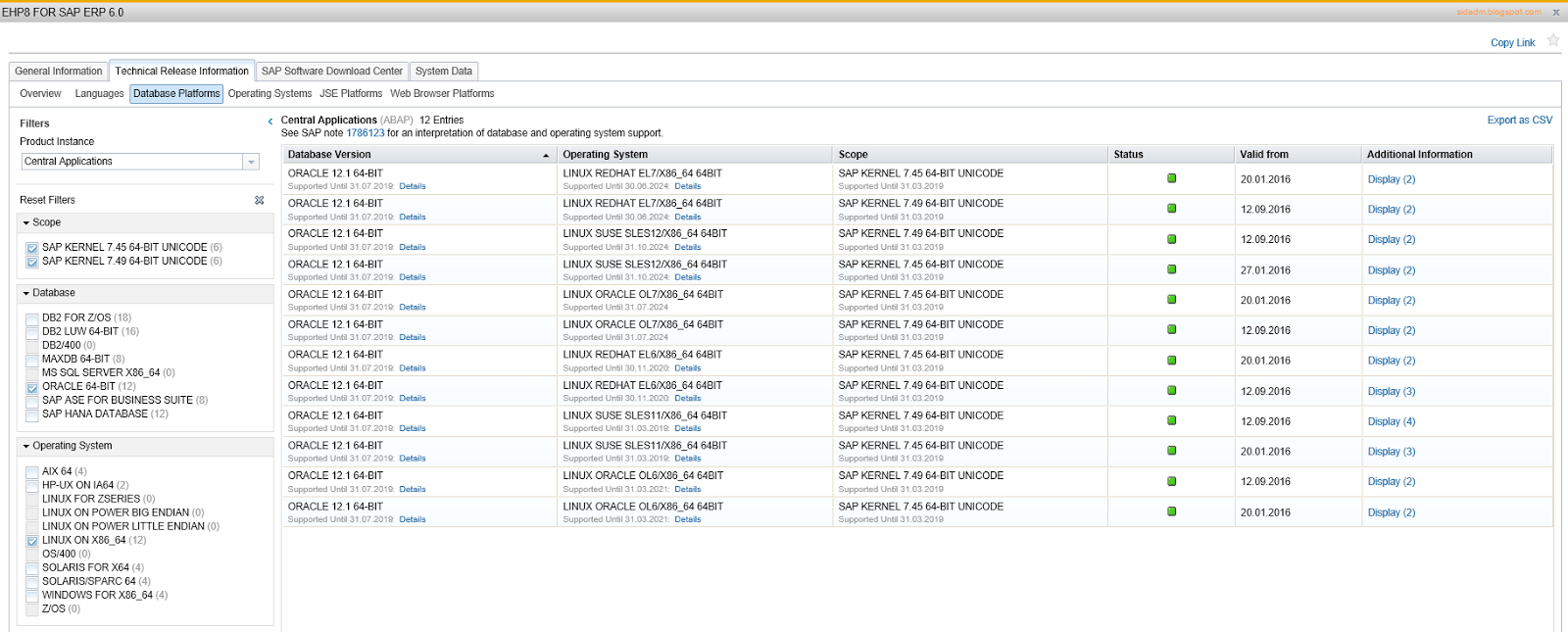 sidadm: SAP на Linux: на какой дистрибутив можно поставить систему?
