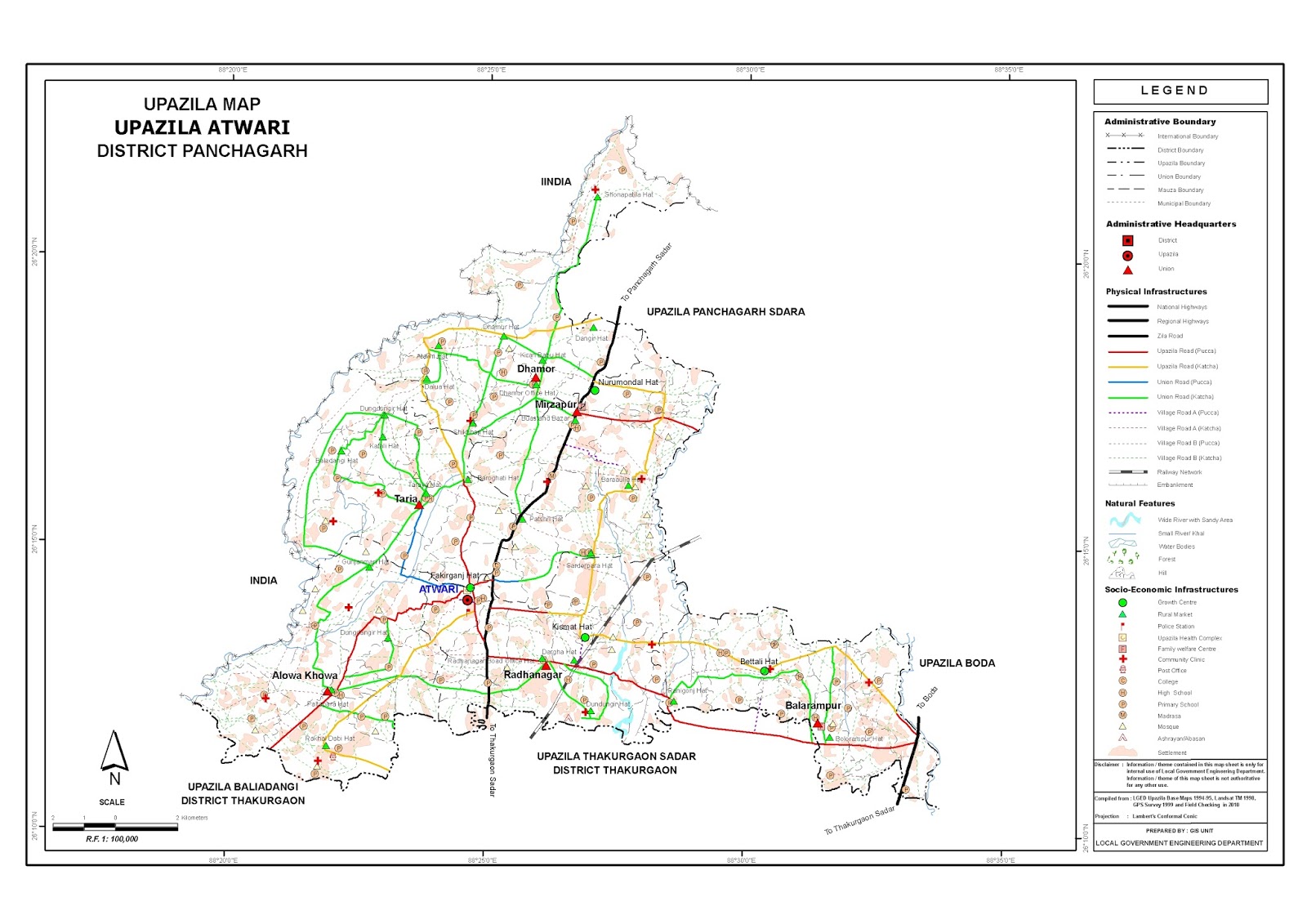 UMAR CREATION: Panchagarh Map পঞ্চগড় ম্যাপ