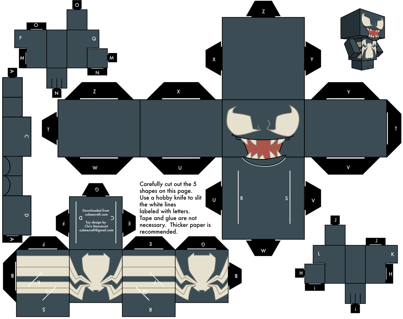 Papercraft Spiderman Printable