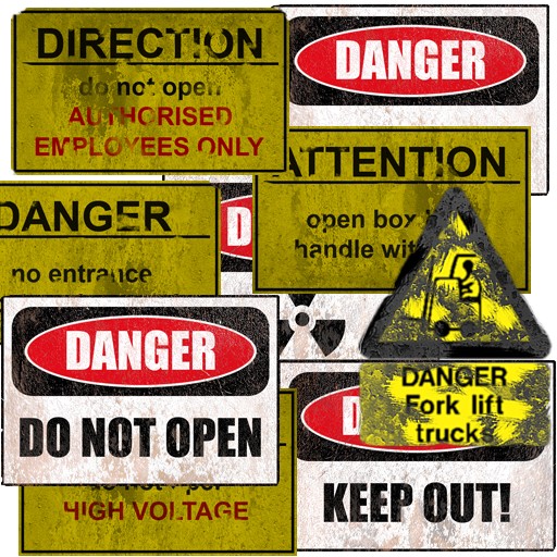 Download Free Sci-Fi Signs Pack for Unity 3D