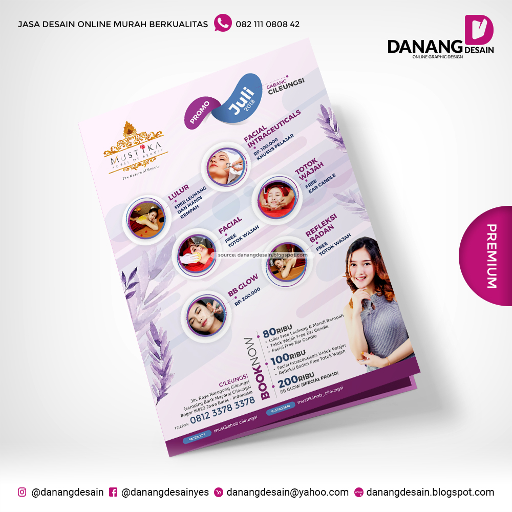 Contoh Desain Brosur Salon Kecantikan - Contoh Desain Banner Spanduk