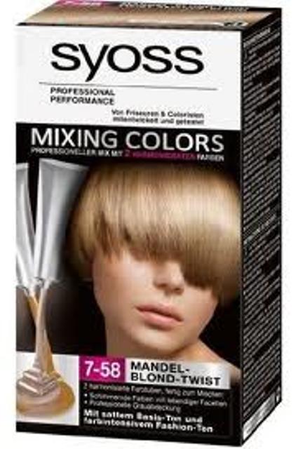 Blog blond bunny: Syoss mixing colors 7-58 migdałowo-pralinowy