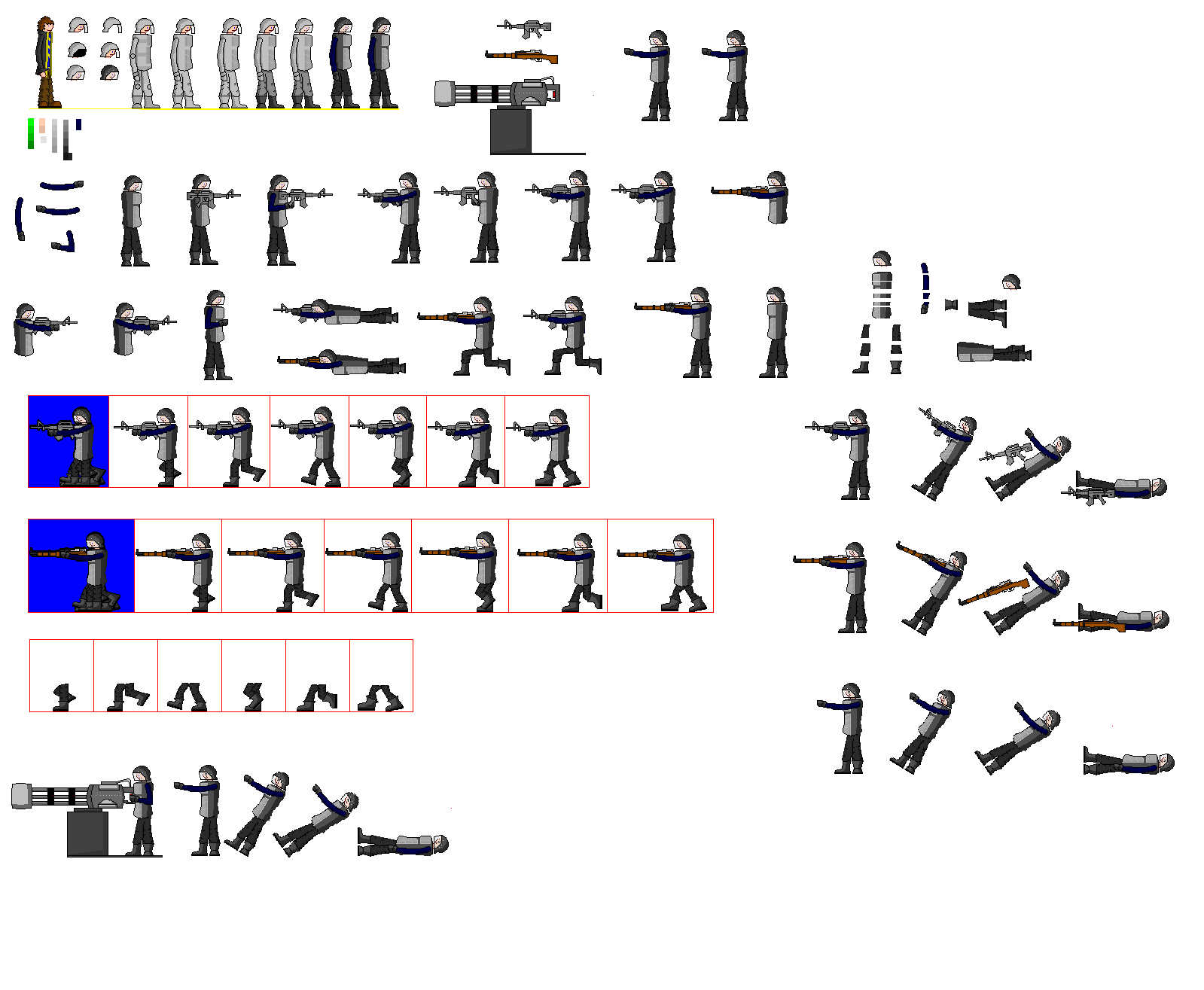 PROJECTWAR: Sprite sheet update