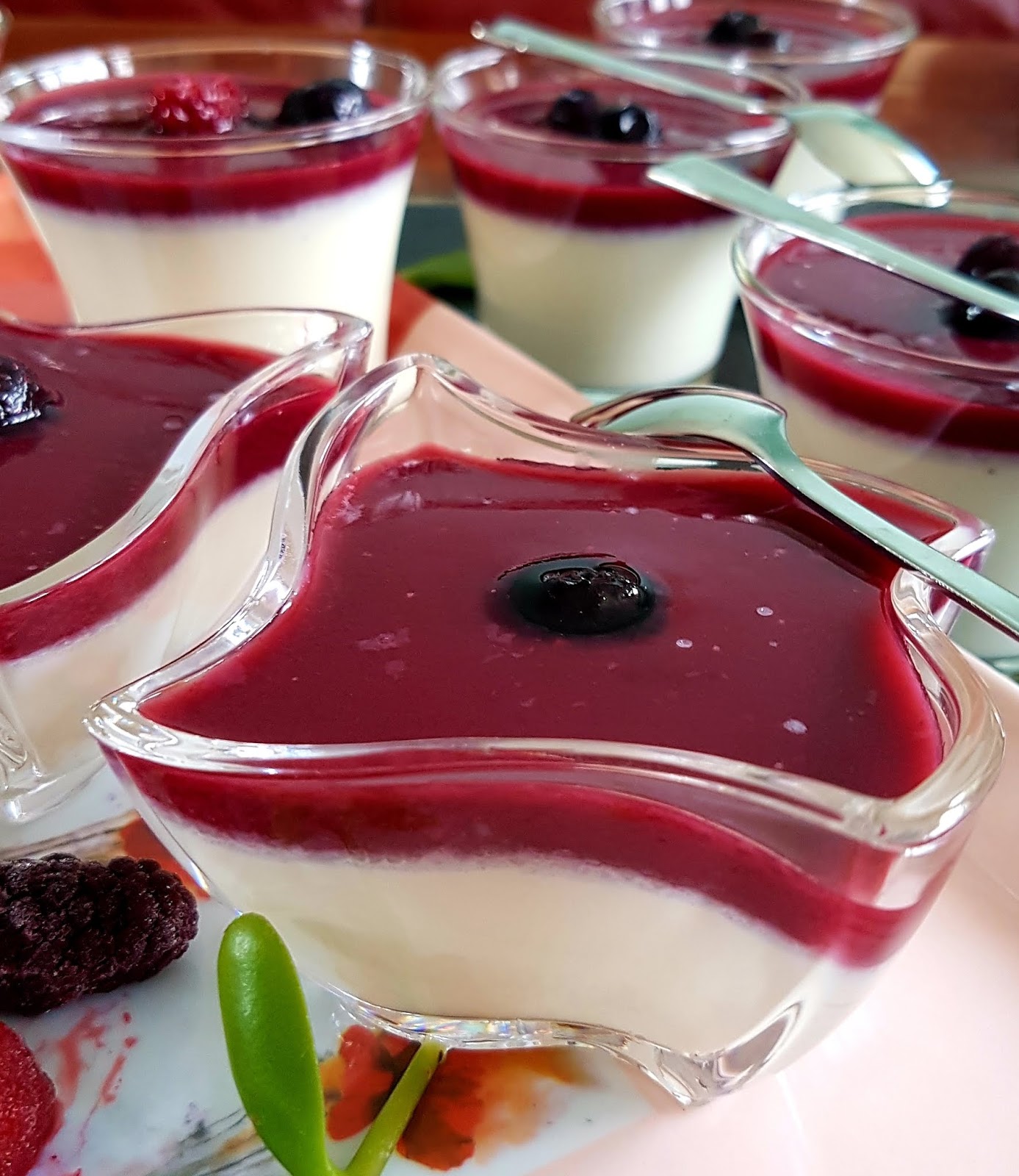 FloViCook: Panna cotta au coco et fruits rouges;à l'agar agar