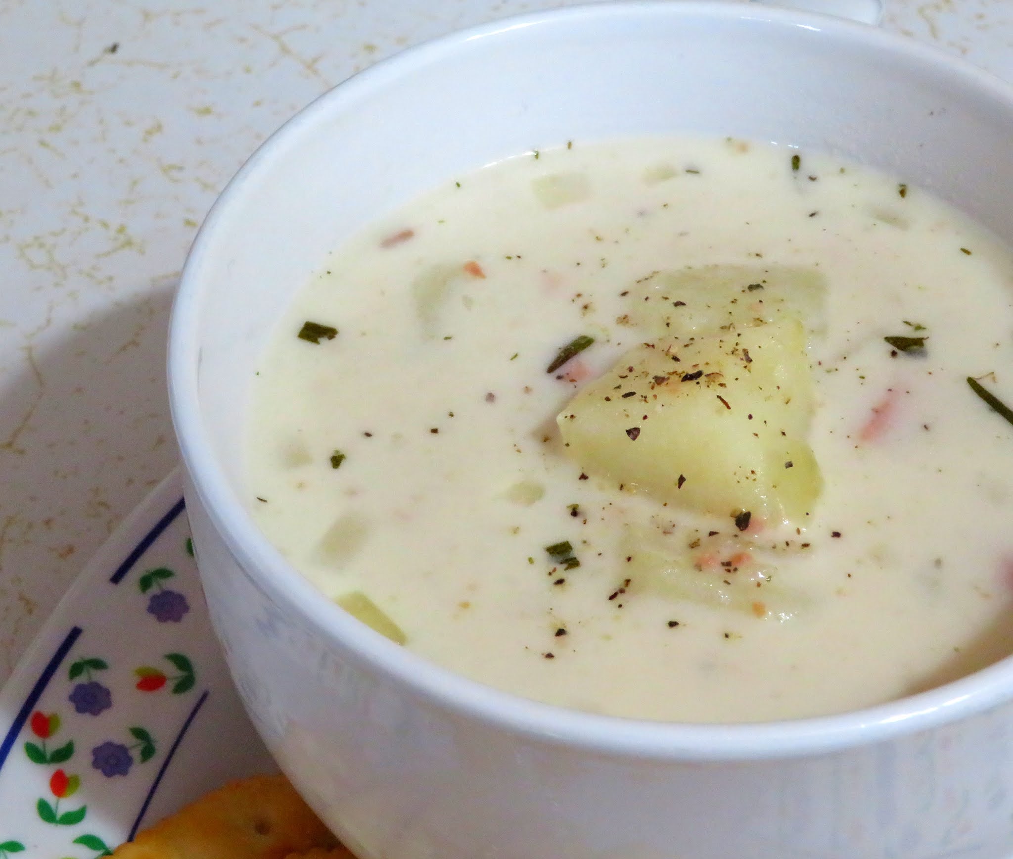 Slow Cooker Potato & Ham Chowder | The English Kitchen