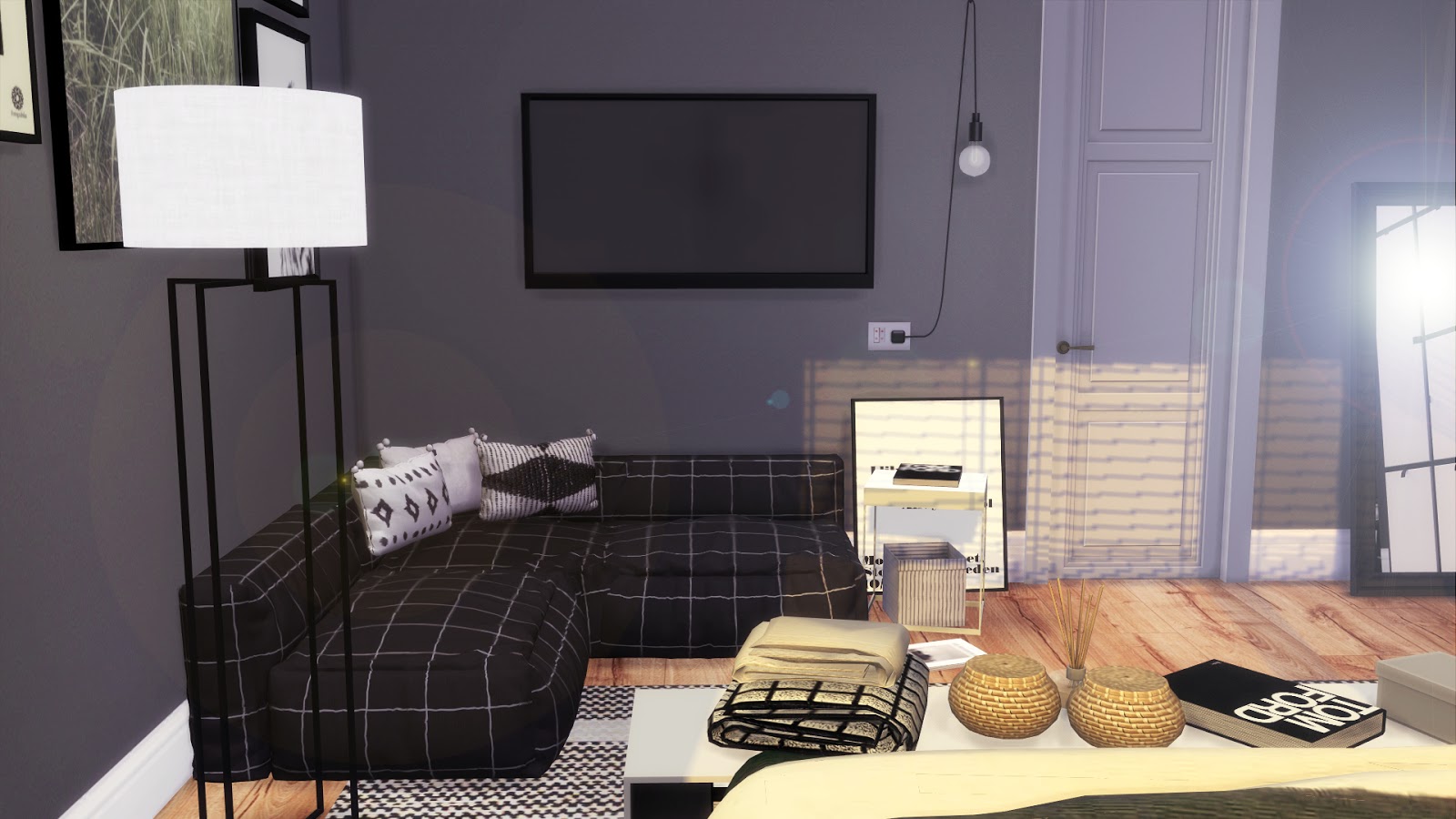 SIMS 4 - REALISTIC INSTA STYLE MODERN APARTMENT DL + CC - Bárbara Sims