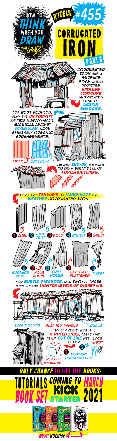 The Etherington Brothers BRAND NEW TUTORIAL How To THINK When You Draw CORRUGATED IRON the-etherington-brothers-brand-new-tutorial-how-to-think-when-you-draw-corrugated-iron