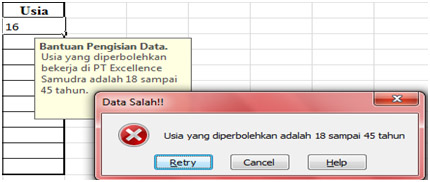 Membuat validasi Dengan Data Entry di Excel 2010 | IQRoe