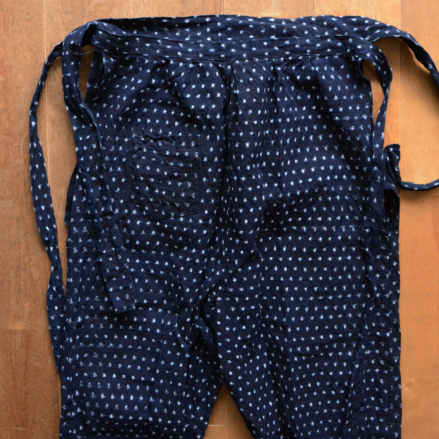 もんぺ 藍染 蚊絣 野良着 パンツ ジャパンヴィンテージ 着物 昭和 | Monpe