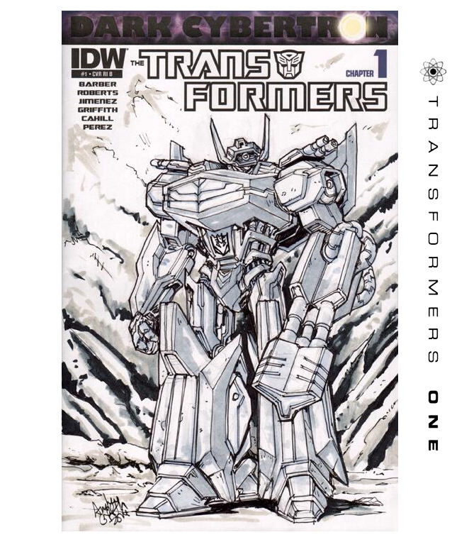 Transformers Square One: IDW Dark Cybertron #1 Sketch Cover by Andrew ...