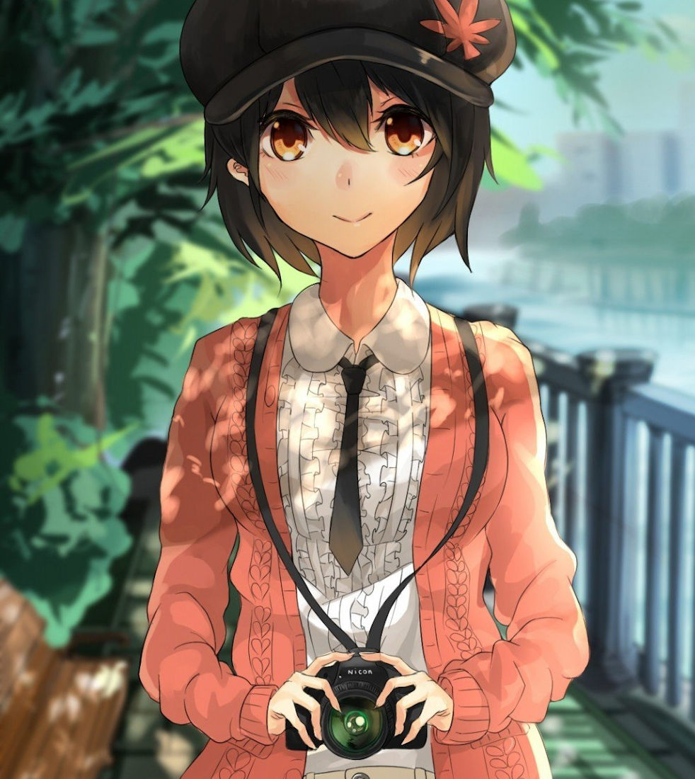 Anime Girls With Digital Cameras Animoe