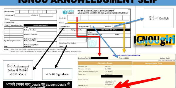 Important instructions for IGNOU Assignments | Ignou Assignment Fast ...