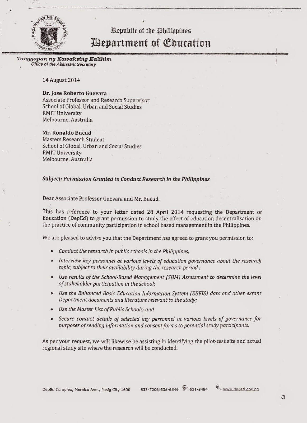 Department of Education Manila: Division Memorandum No. 480 ...