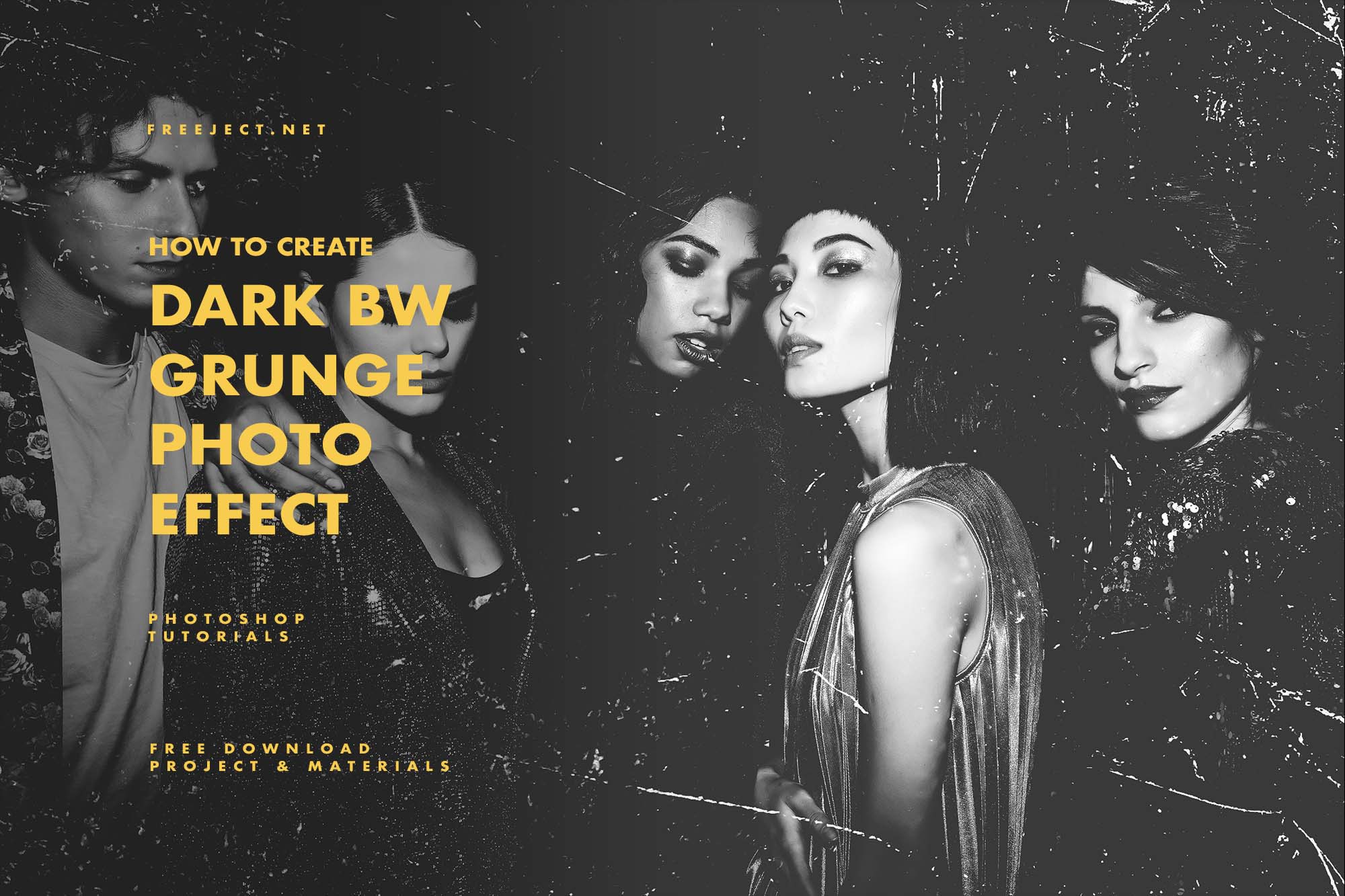 How To Create Dark Black White Grunge Photo Effect Photoshop Tutorials how-to-create-dark-black-white-grunge-photo-effect-photoshop-tutorials