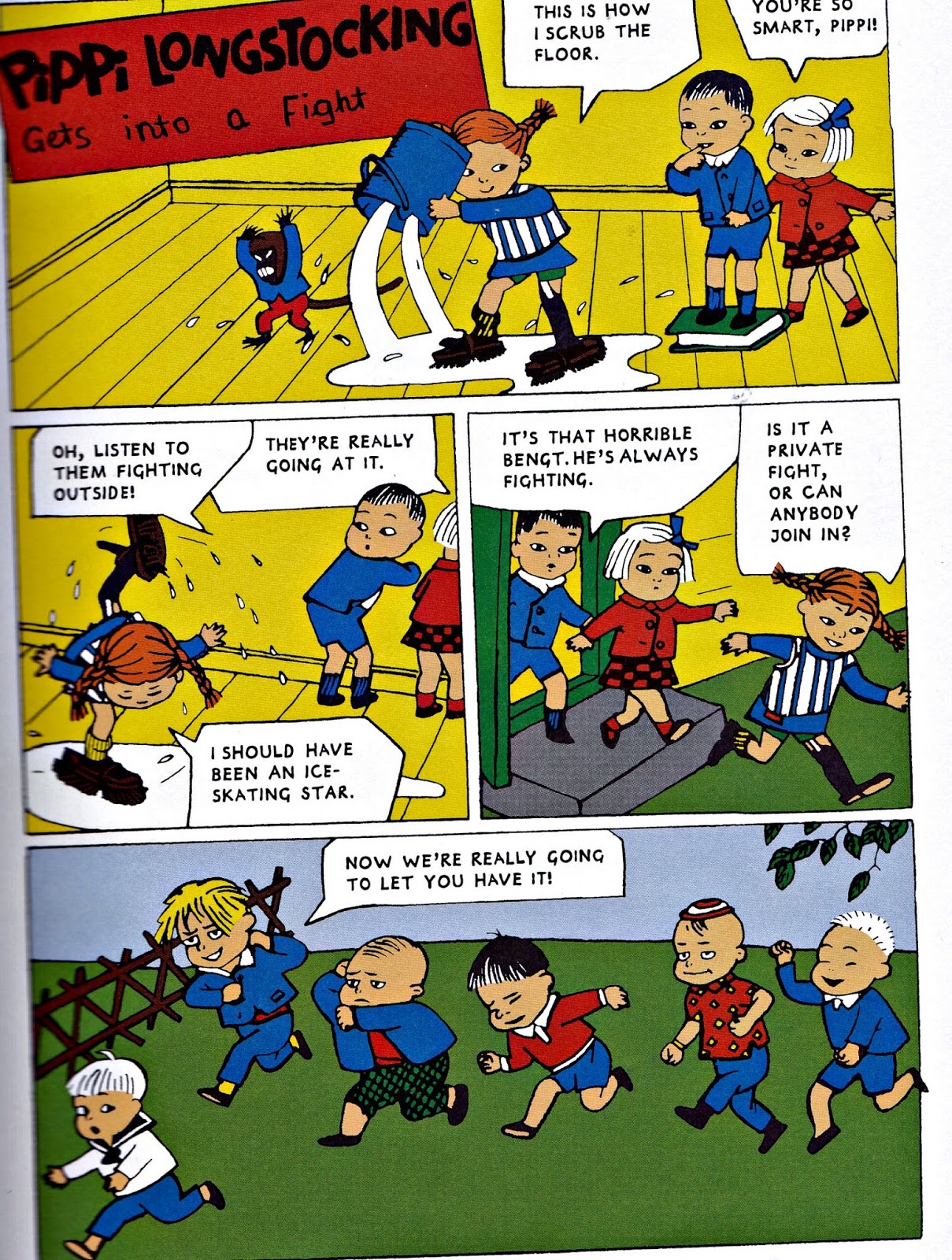 Vintage Books for the Very Young: Pippi Longstocking Comics