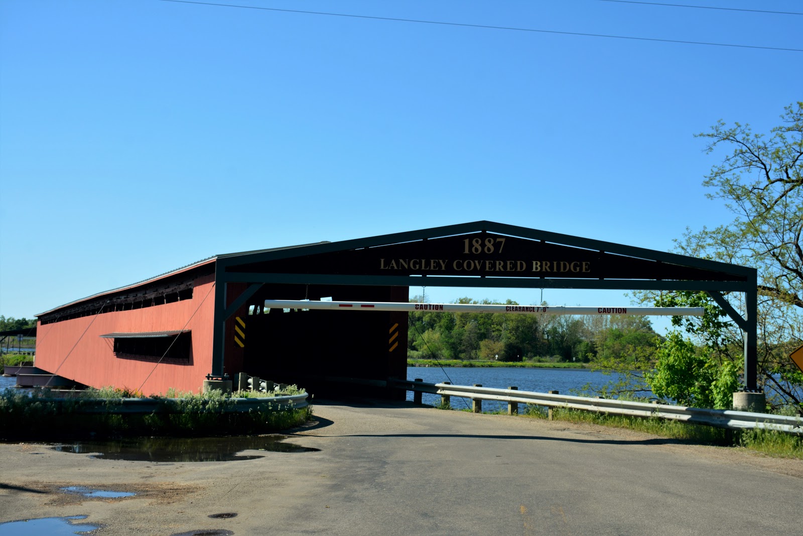 COVERED BRIDGES IN OHIO +: LANGLEY COVERED BRIDGE - CENTREVILLE, MICHIGAN