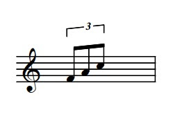 MusicOnlineUK: Lesson 2.4 - Triplets