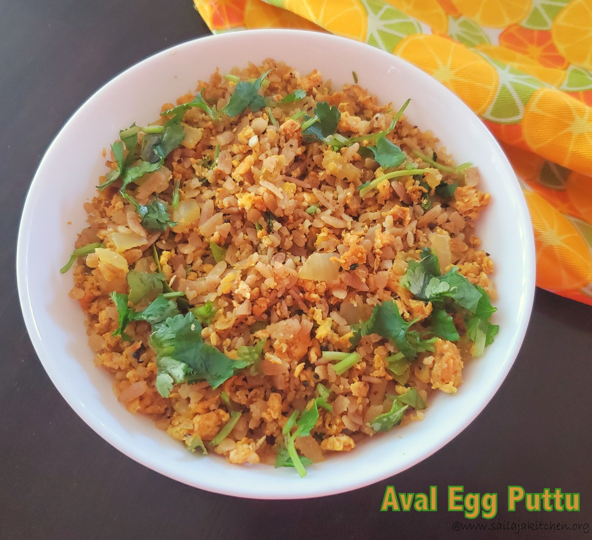 Sailaja Kitchen...A site for all food lovers!: Aval Egg Puttu / Poha ...