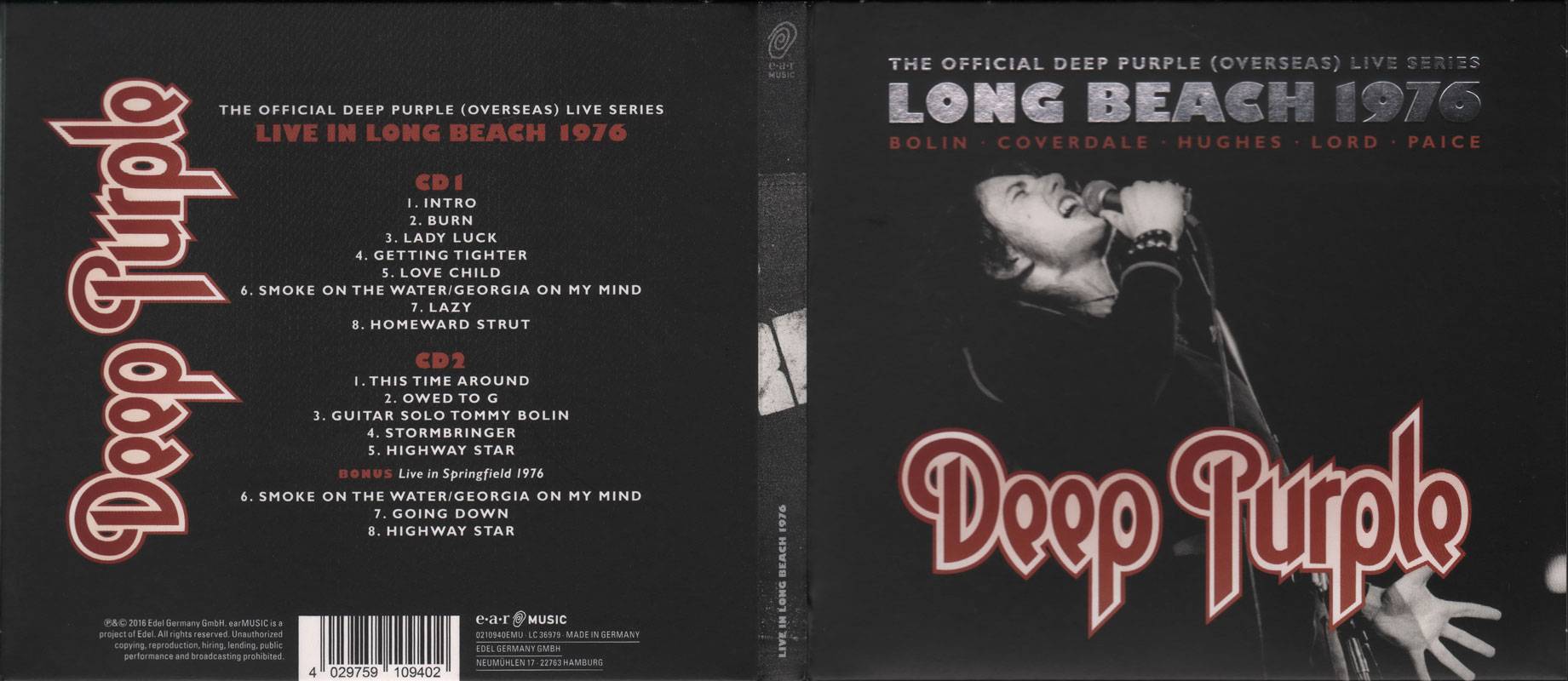 Classic Rock Covers Database: Deep Purple - Long Beach 1971 (2015)