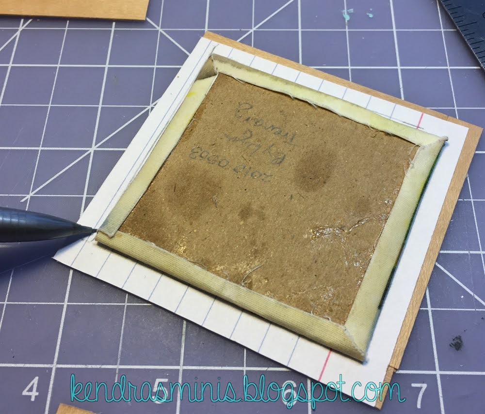 Kendra's Minis: Tutorial - Miniature Faux Carved Gilded Frames