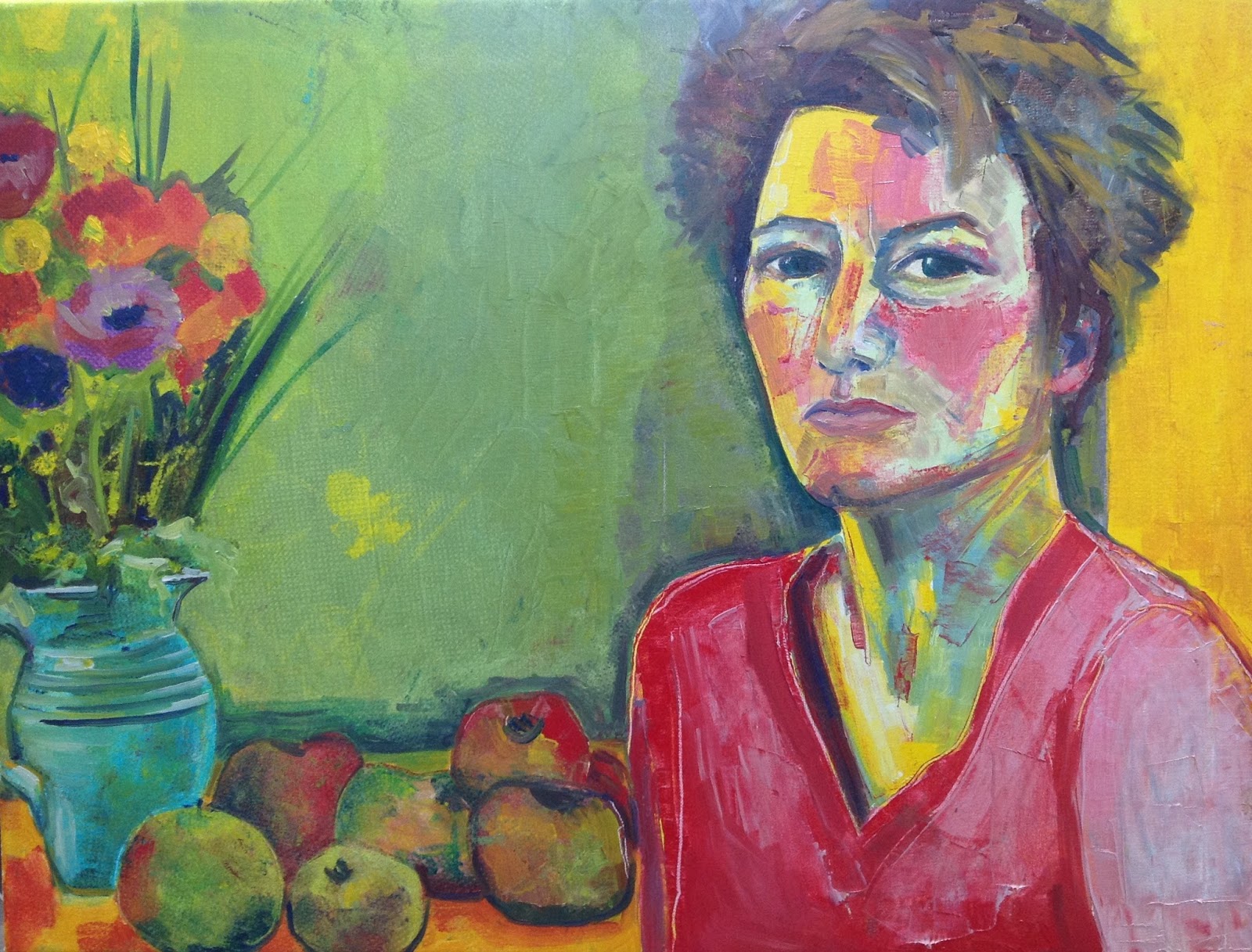 Marie Lenclos - Paintings: Self-portraits