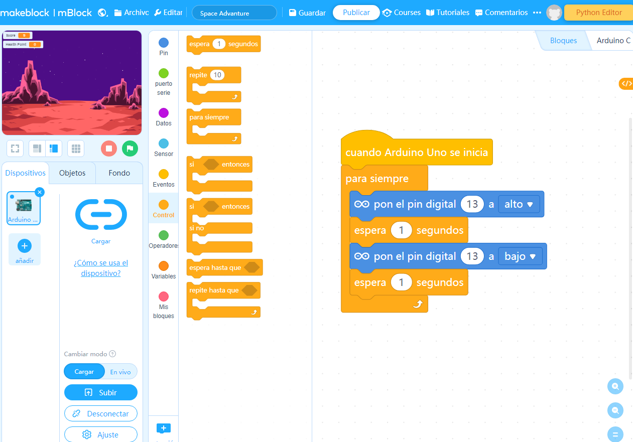 TECNOENSEÑANDO: Práctica inicial con Arduino (I)