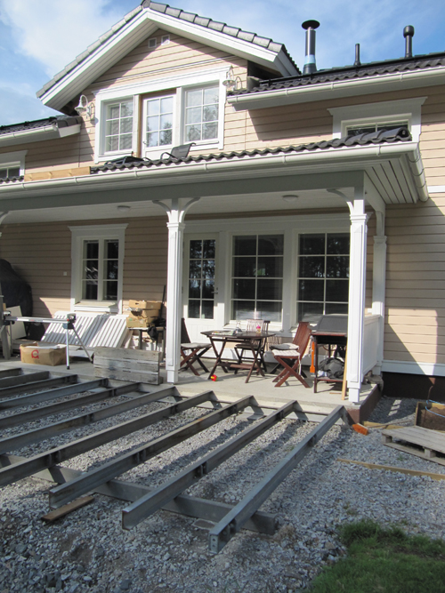 Meidän kodin syntytarina: Terassi etenee viimein :)