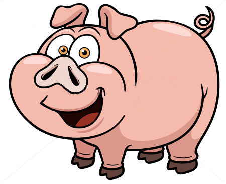 Planse de colorat si fise pentru copii: PORCUL - IMAGINI cu Animale ...