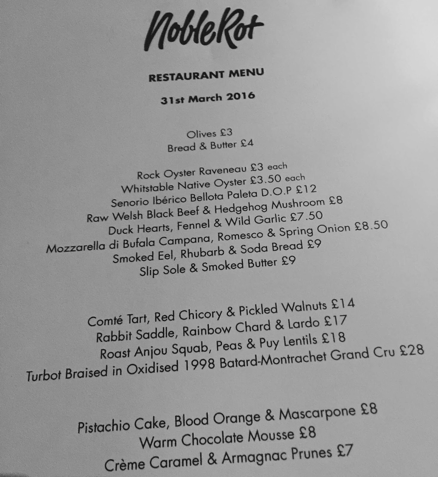 HUNGRY HOSS: Noble Rot Bar, London