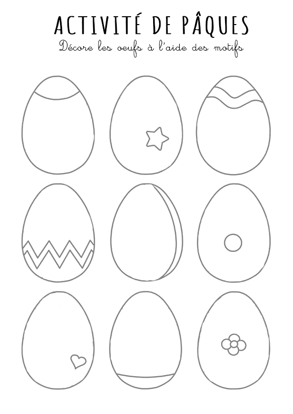 Activité : Graphisme de Pâques - Comptines et Belles Histoires