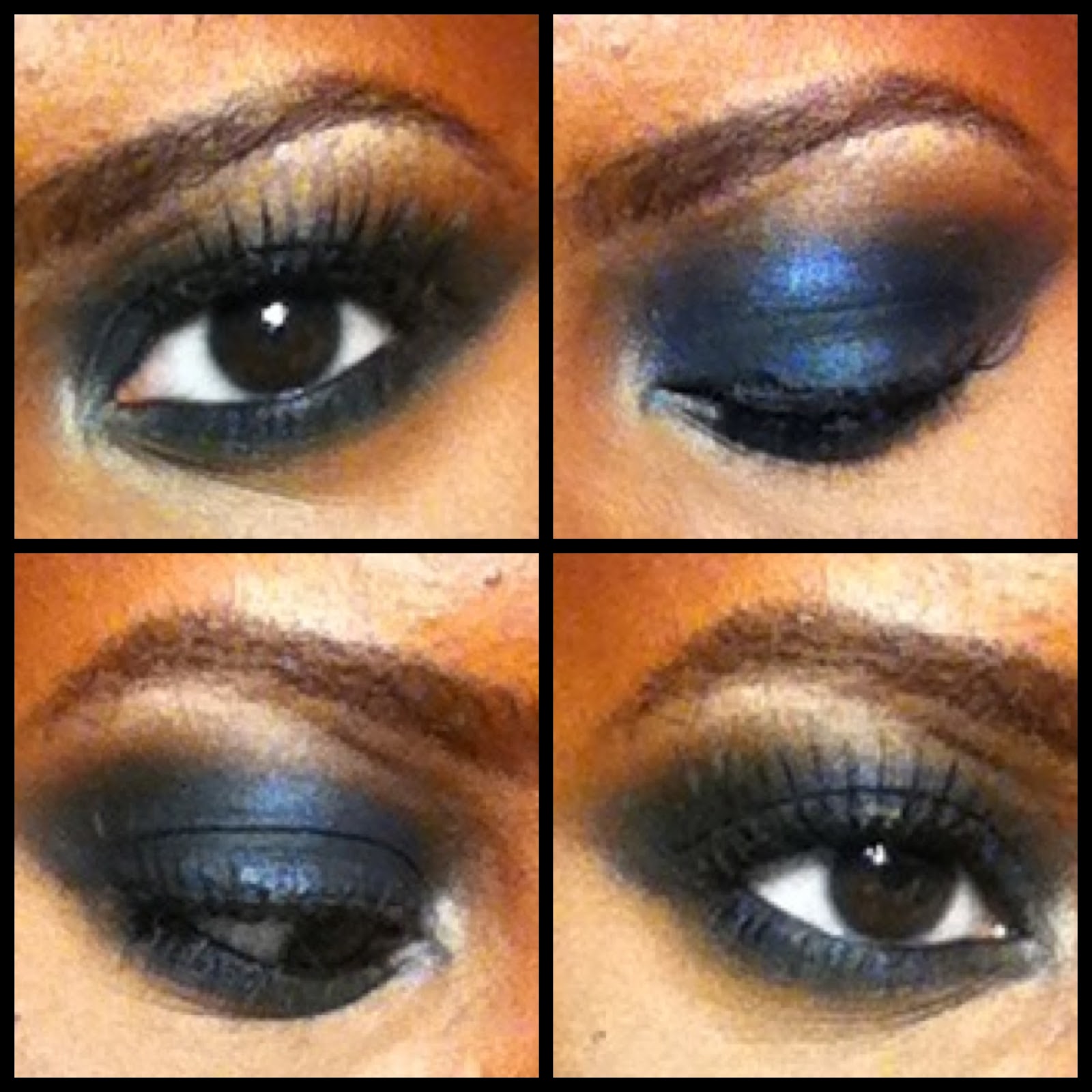 Bringing Inner Beauty Out!!!: Navy Blue Smokey Eyes