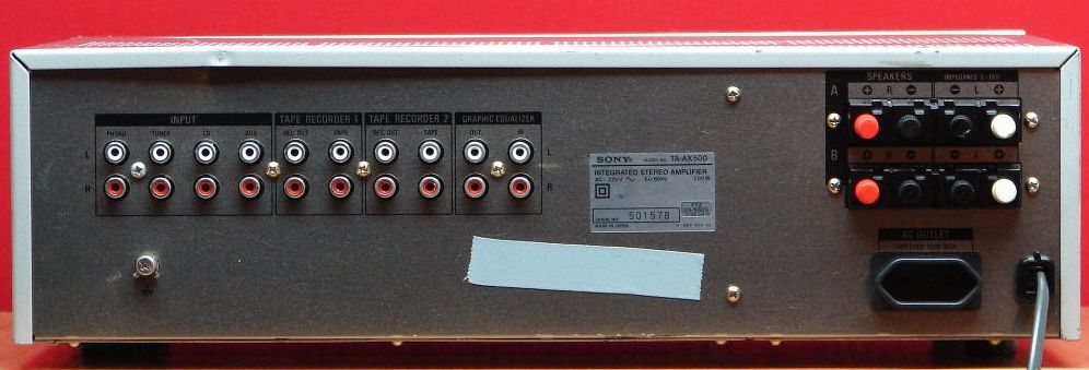 Sony TA-AX500 - Integrated Amplifier | AudioBaza