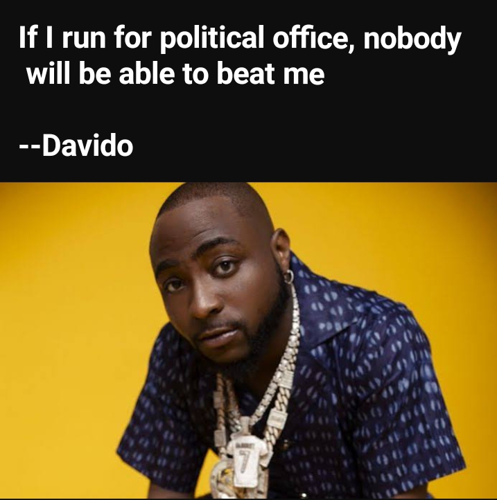 Stella Dimoko Korkus.com: Musician Davido Quote Concerning Politics....