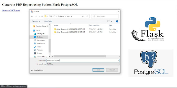 Generate Pdf Report Using Python Flask Postgresql Tutorial101
