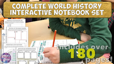 Students of History: Interactive Notebook Pages for ALL of World History!