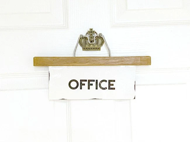 Easy Vintage Hanger Office Sign
