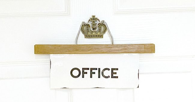 Easy Vintage Hanger Office Sign