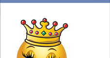 Queen Smiley - Facebook Symbols and Chat Emoticons